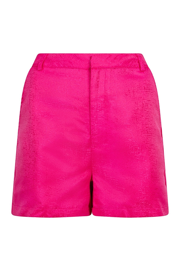 Pink shorts in linen look fabric | Lofty Manner – loftymanner